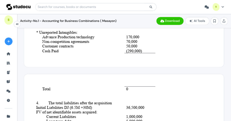 Activity-No.1 - Accounting For Business Combinations (Masayon) - LICEO ...