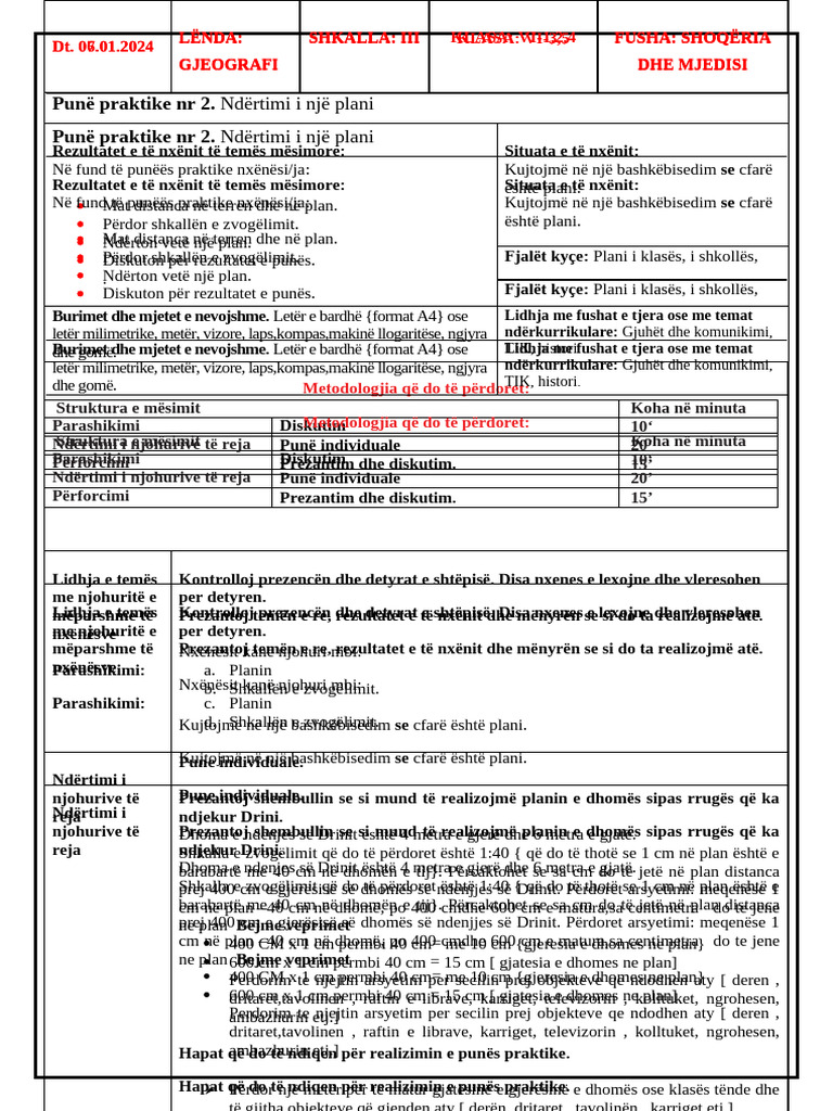 Ditari kl 6. java 5, periudha 2 | PDF