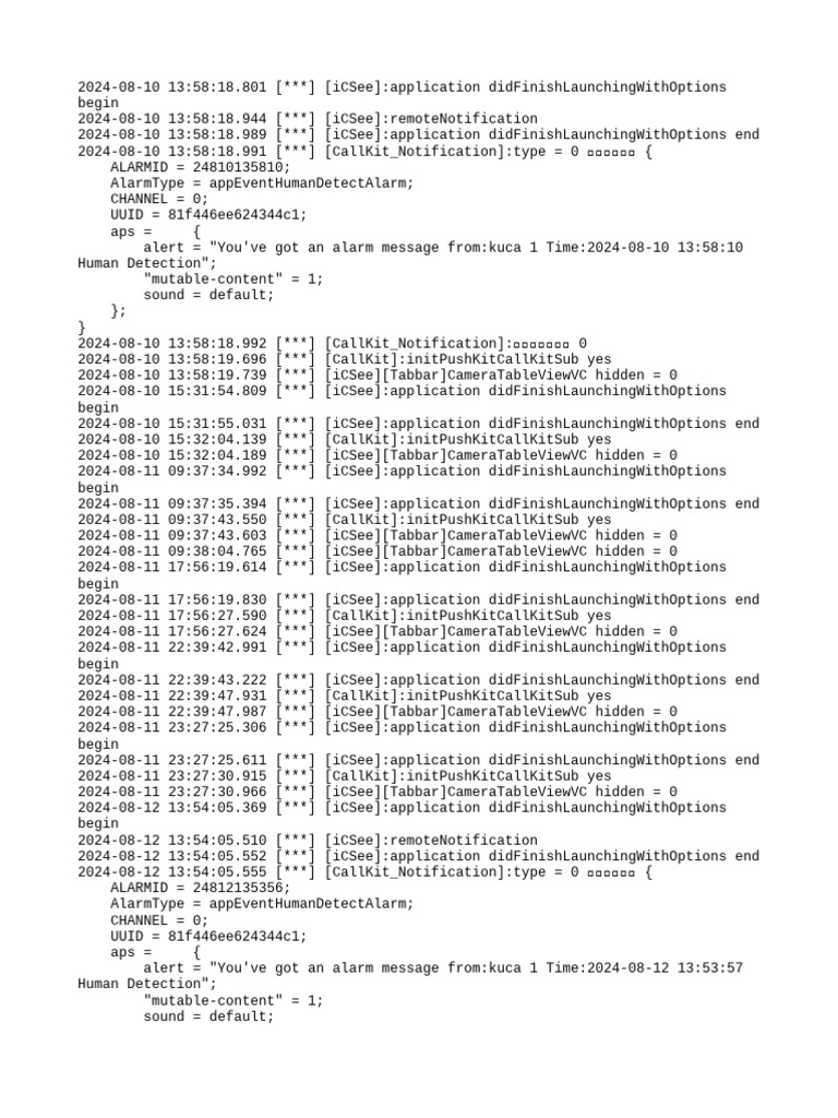 App Debug Log | PDF | Computing