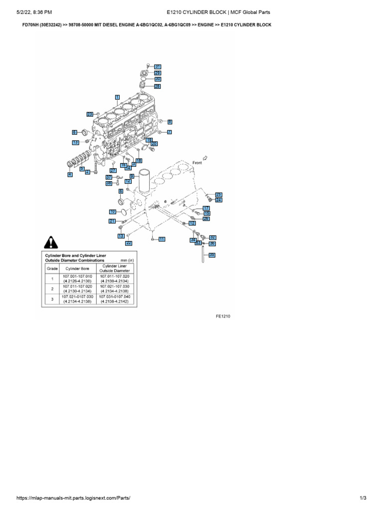 Catalog Engine FM07 | PDF | Piston | Vehicle Technology