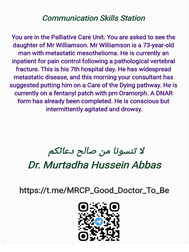 End of Life Care Communication Guide | PDF | End Of Life Care | Empathy