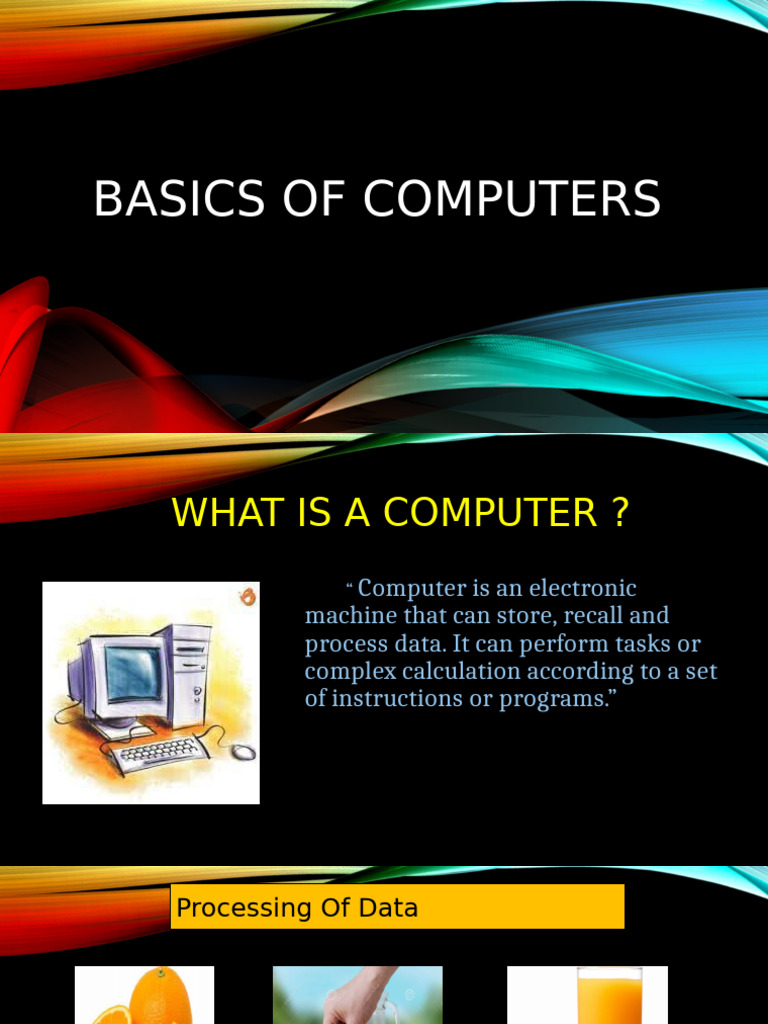 Computer Basics: Input, Output, and Uses | PDF