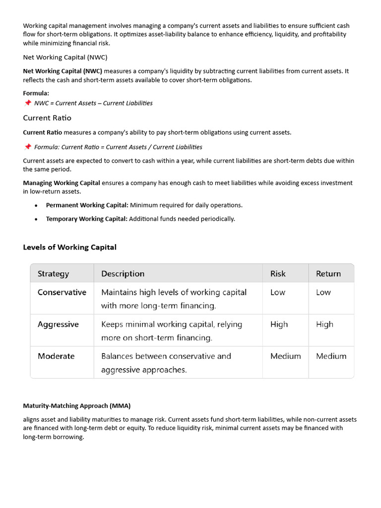 Working Capital Management | PDF | Working Capital | Credit