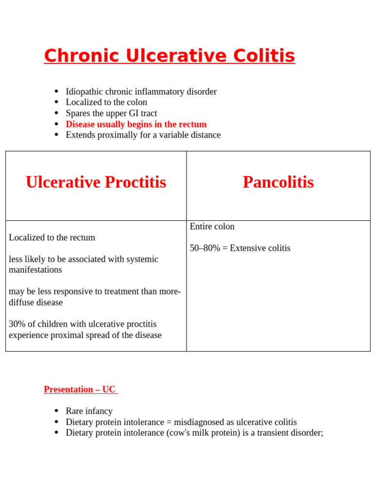 Understanding Chronic Ulcerative Colitis | PDF | Ulcerative Colitis ...