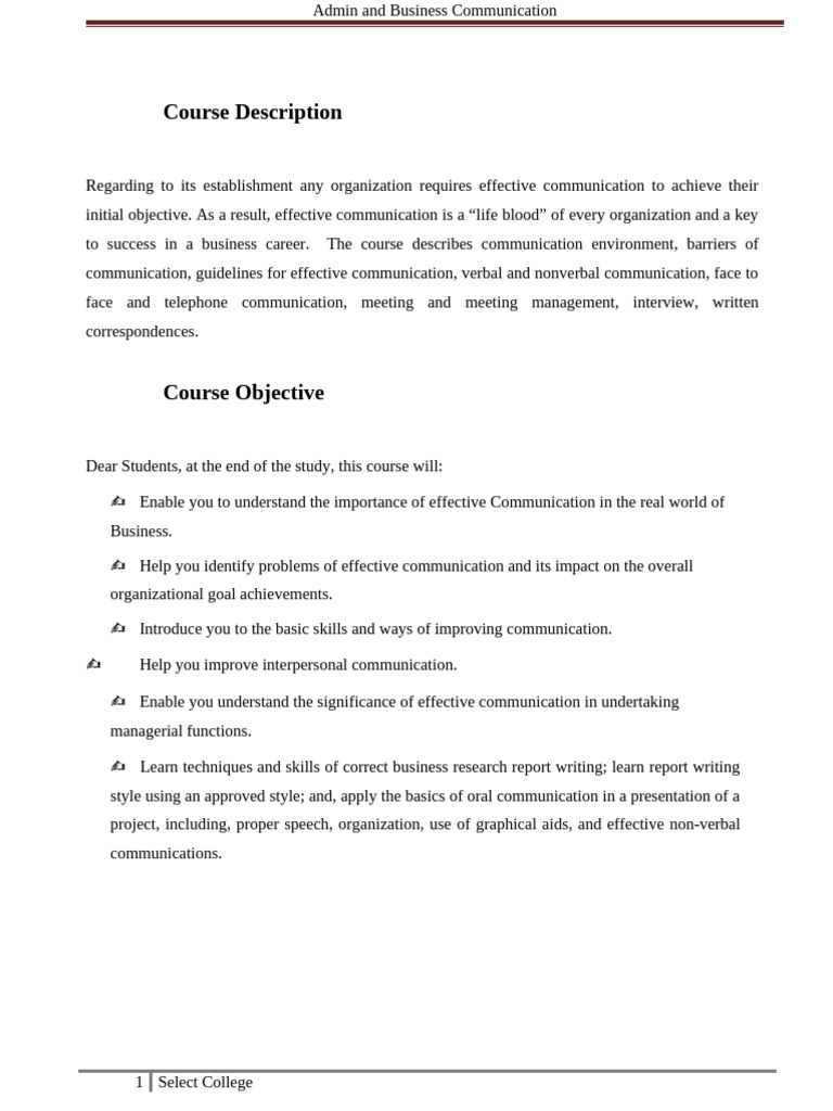 Admin and Business Communication | PDF | Communication | Information