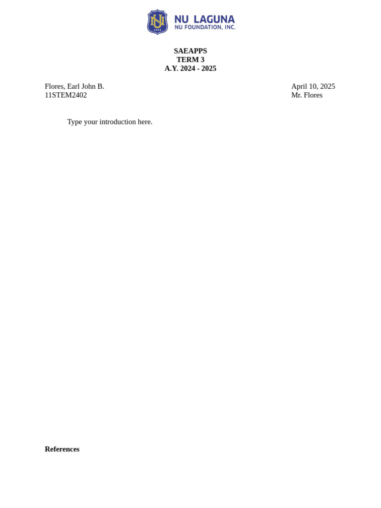 Introduction Template | PDF