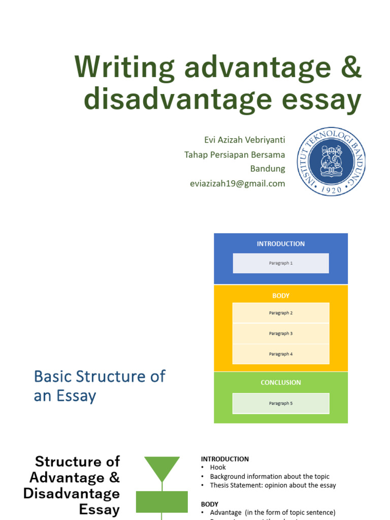 Guide to Writing Advantage & Disadvantage Essays | PDF | Essays | Thesis
