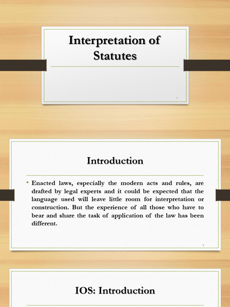 Understanding Statutory Interpretation | PDF | Statutory Interpretation ...