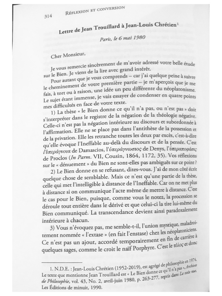 Lettre de J. Trouillard | PDF