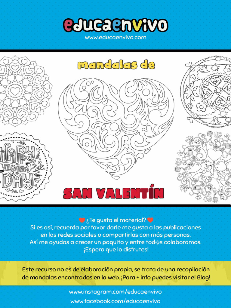 Mandalas San Valentin | PDF