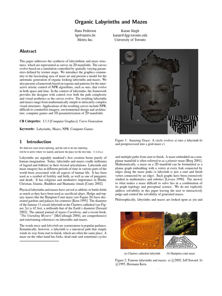 Mazes | PDF | Labyrinth | Curve