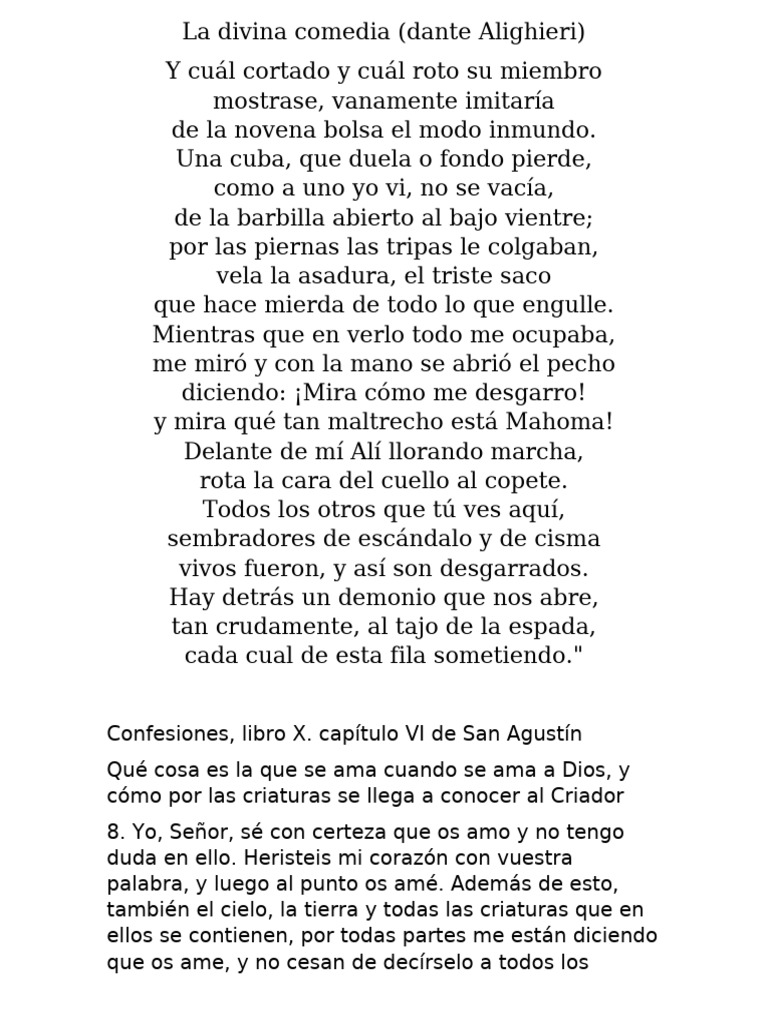 La Divina Comedia | PDF