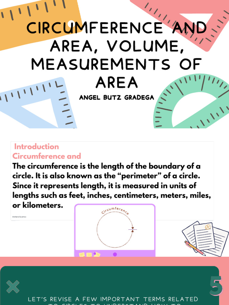 Colorful Playful Illustrative Pythagorean Theorem Education Presentation | PDF | Area | Volume