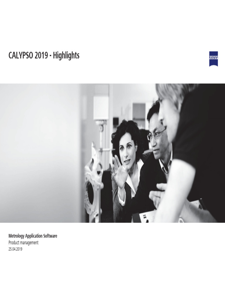 CALYPSO 2019 - Highlights: Metrology Application Software | PDF ...