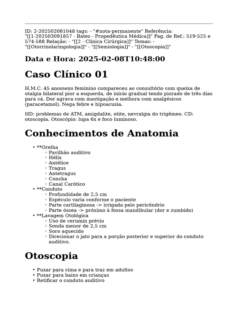 Otoscopia e Diagnóstico de Otite | PDF | Audiologia | Otologia