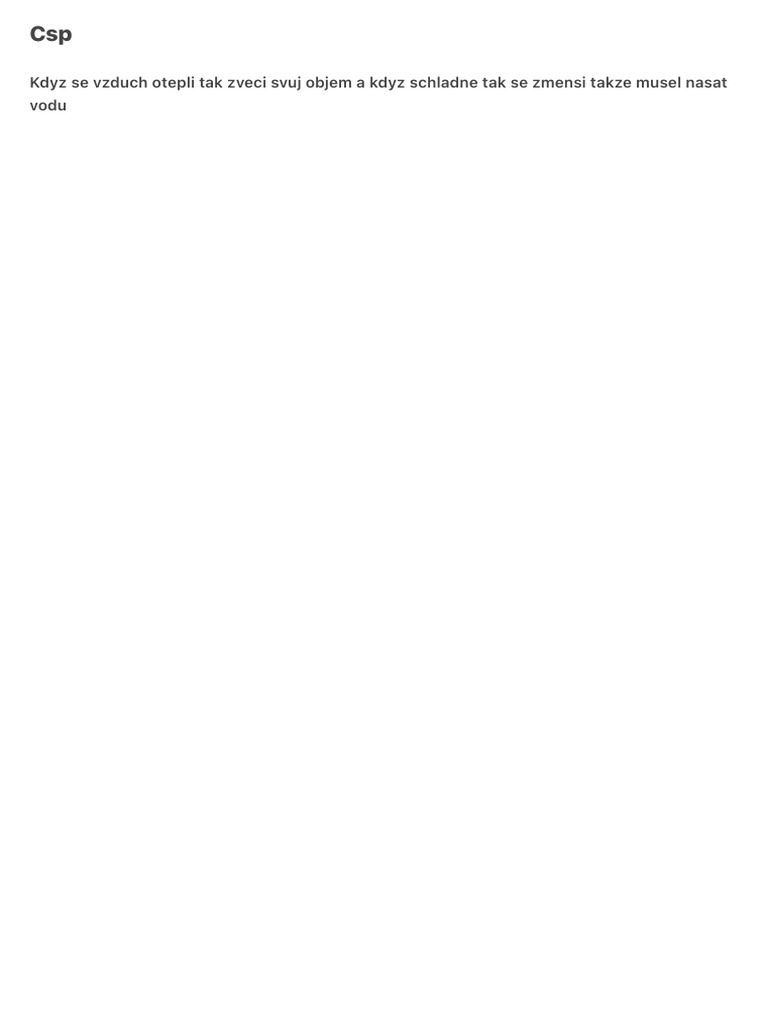 Csp | PDF