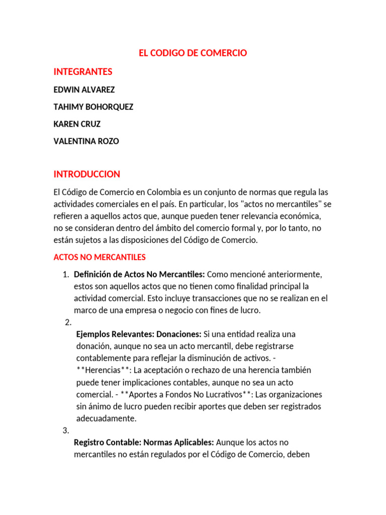 El Codigo de Comercio | PDF | Business | Economias