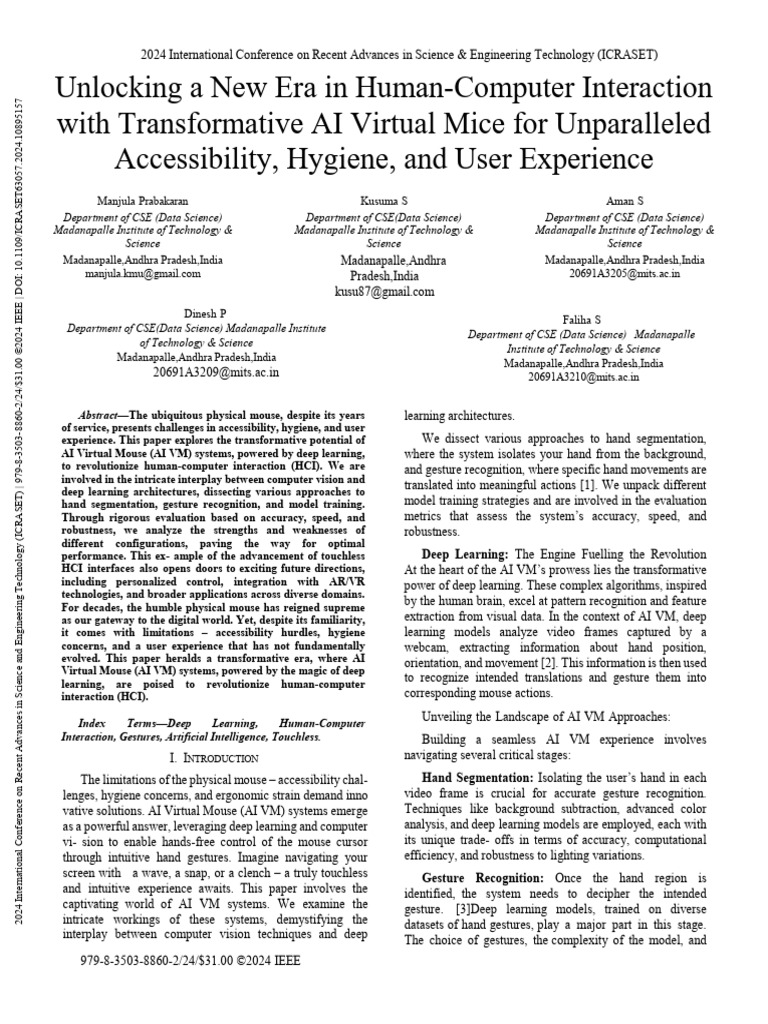 Unlocking a New Era in Human-Computer Interaction With Transformative ...