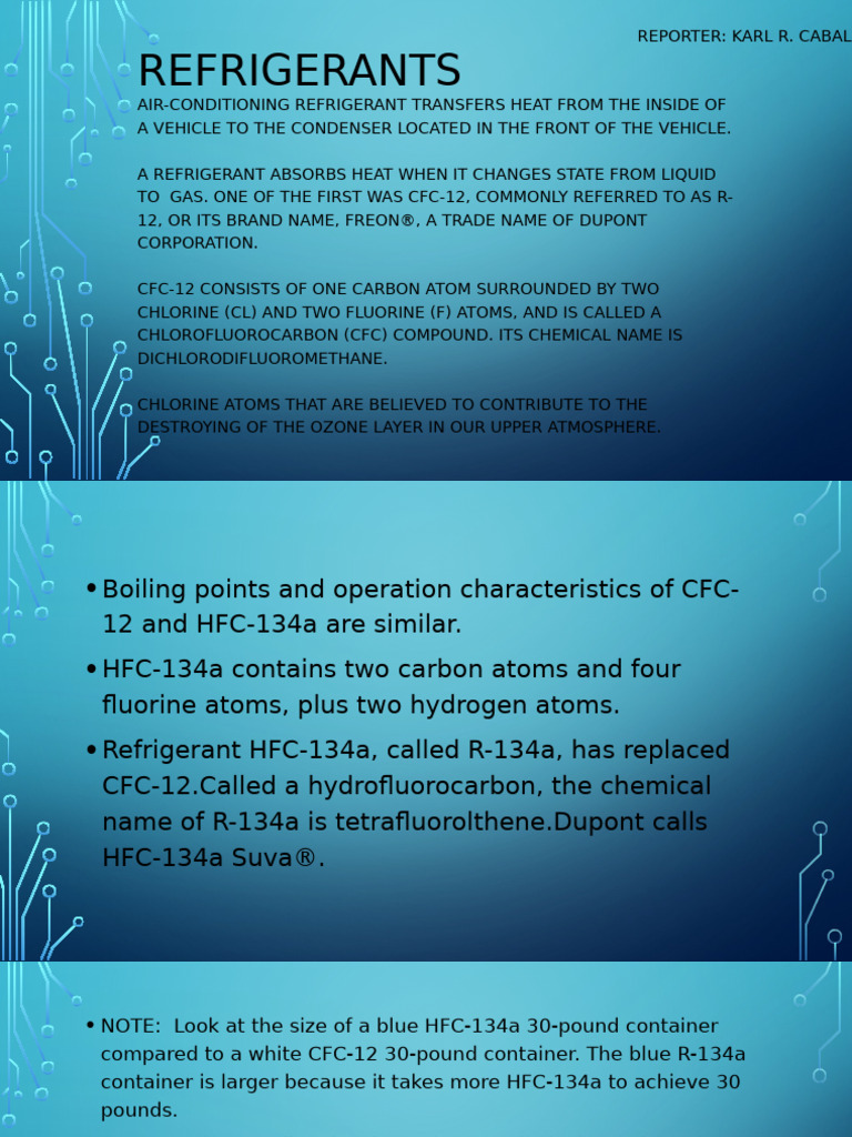 Karl R. Cabales 124 Report | PDF | Chlorofluorocarbon | Gases