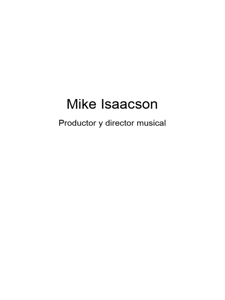 Mike Isaacson | PDF
