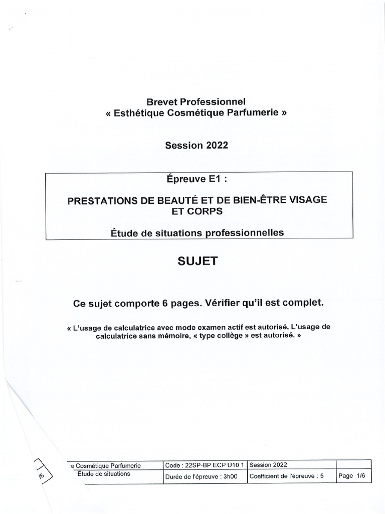 2022 Sujet | PDF