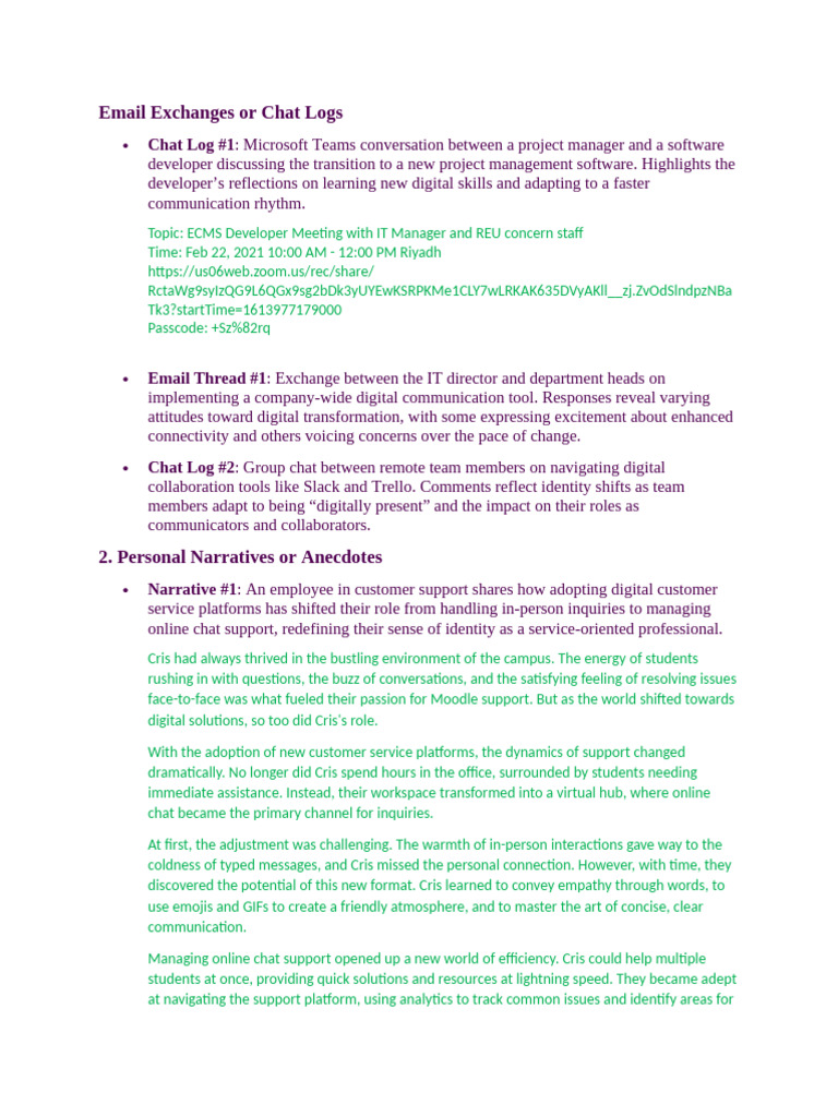 MINI STUDY | PDF | Online Chat | Communication