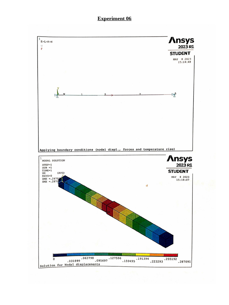 CAE Experiment 07 | PDF