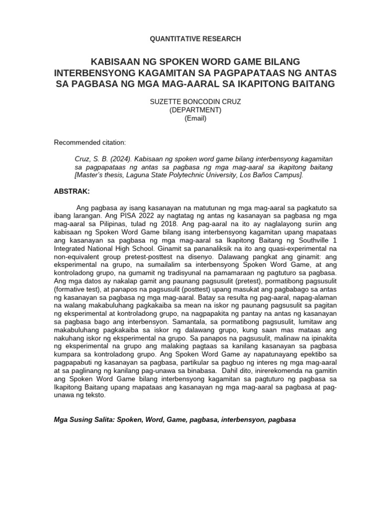IMRAD | PDF