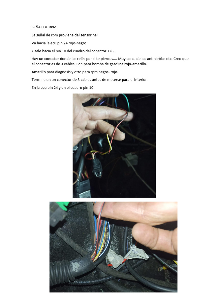Conexión de Señal de RPM y Chip | PDF