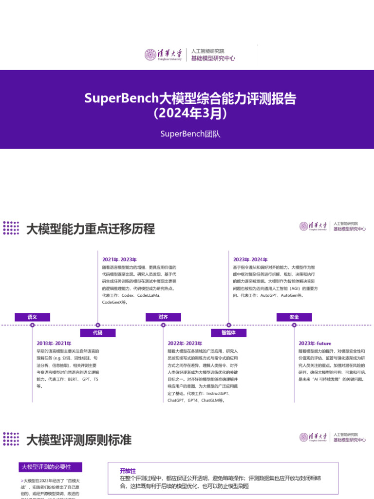 SuperBench大模型综合能力评测报告 0412 v2.2 | PDF
