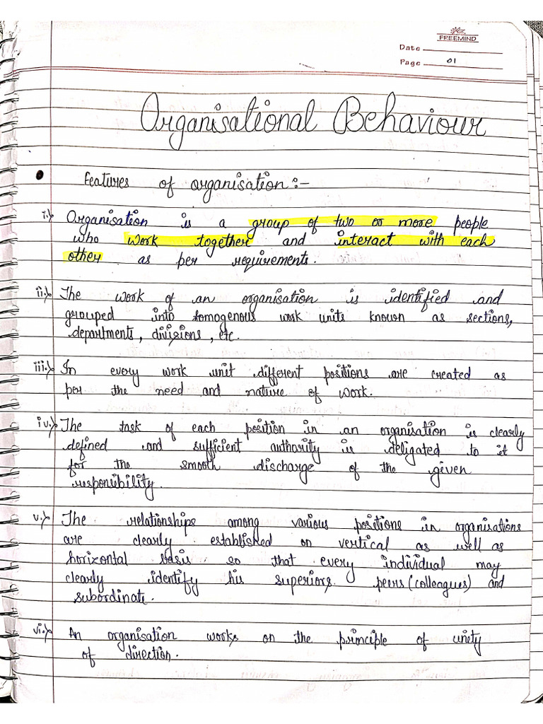 OB Intro & Unit-2 Theories of Organisations | PDF