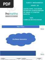 Grade 12 Euclidean Geometry Notes | PDF | Circle | Line (Geometry)