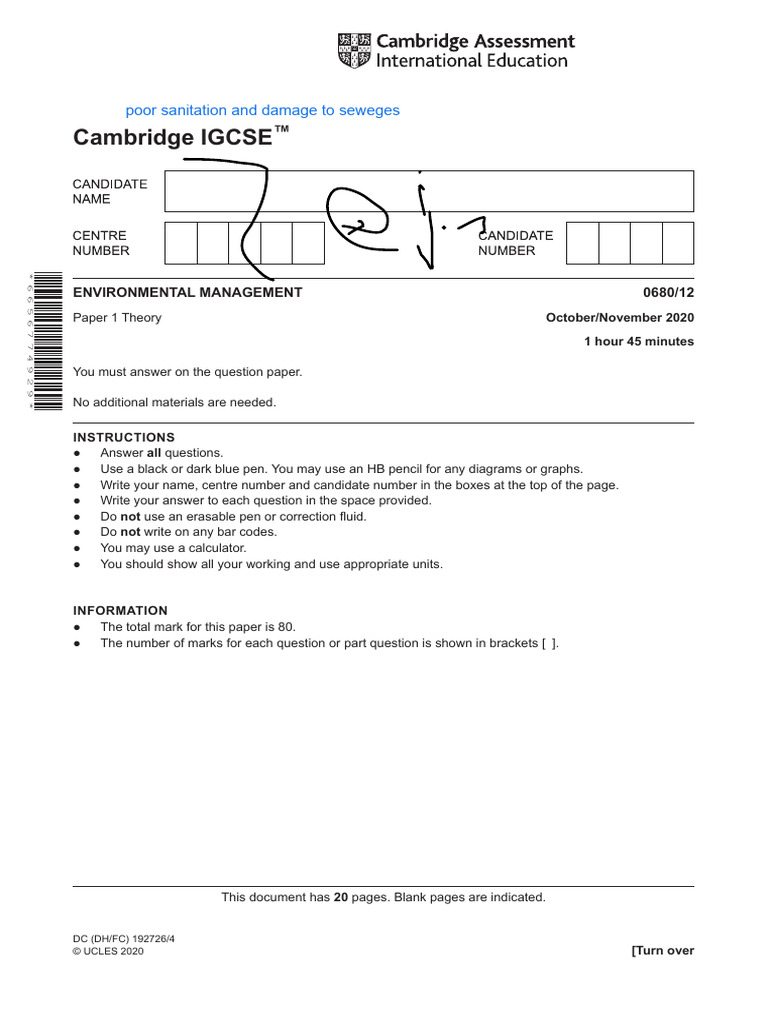 0680_w20_qp_12 | PDF | Greenhouse Gas | Coal