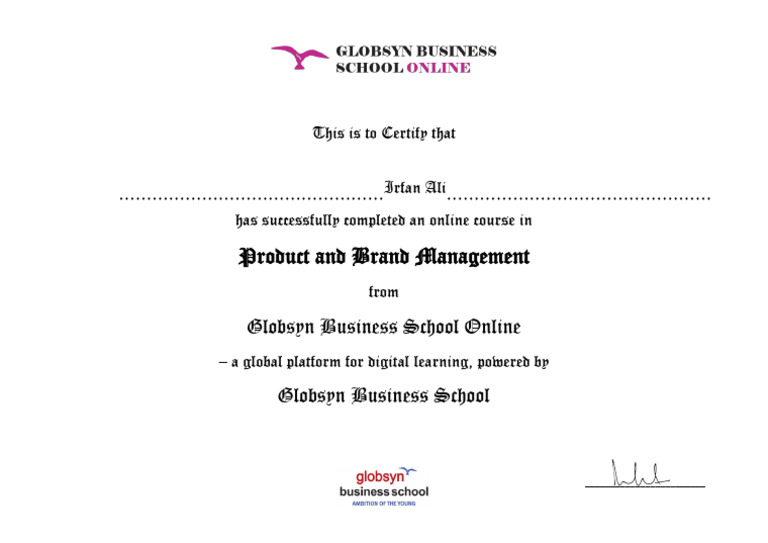 Product and Brand Management Certificate | PDF