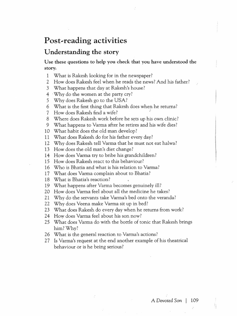 Devoted Son Questions | PDF