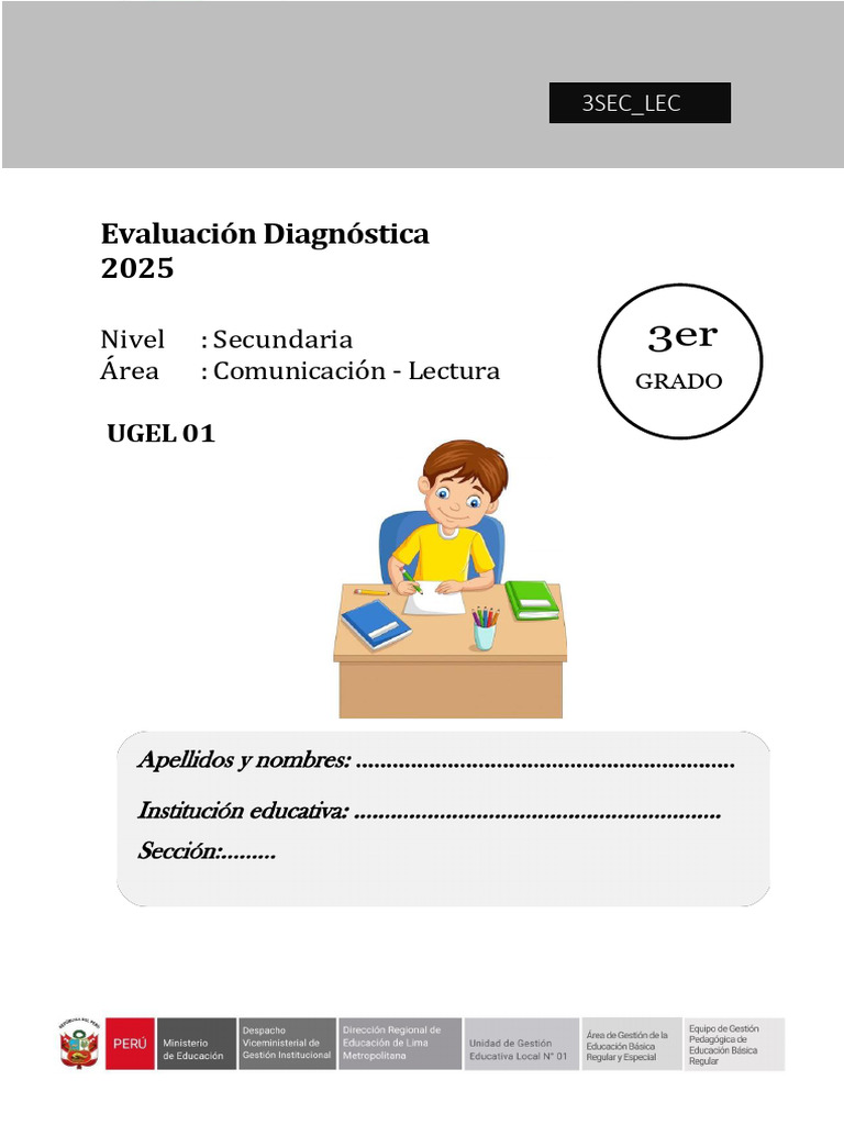 3sec Lec Diag 2025 | PDF | Bienestar | Placer