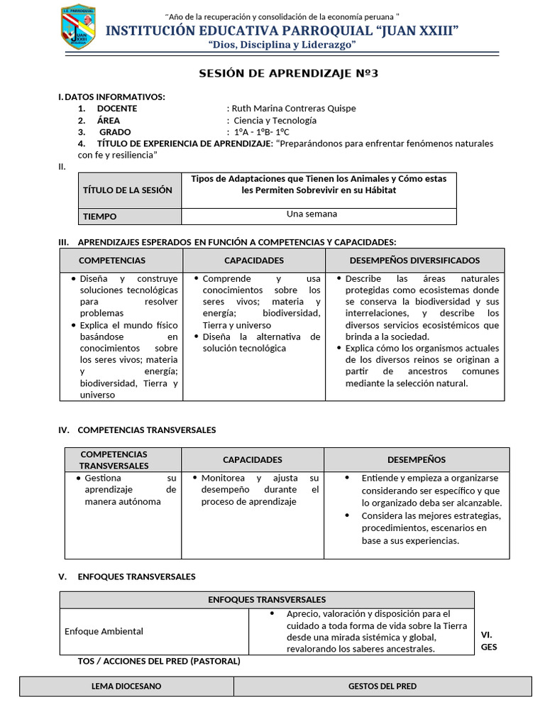 Adaptaciones Animales para la Supervivencia | PDF | Biodiversidad | Habitat