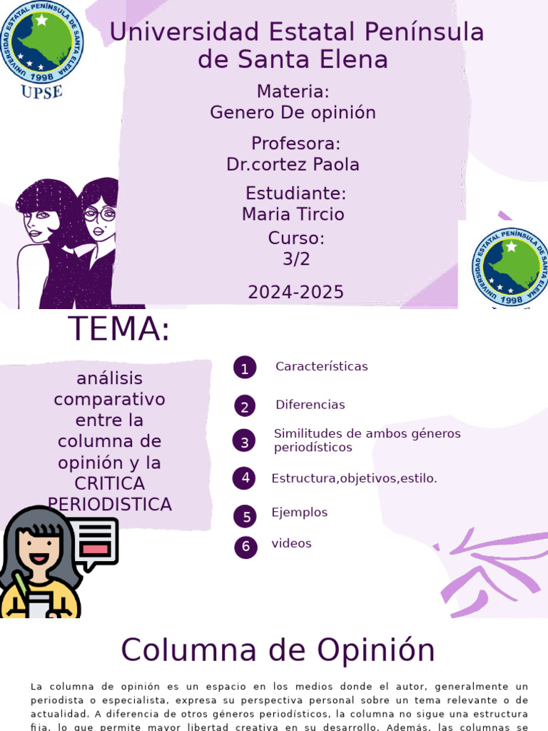 Columna y Critica Periodística | PDF