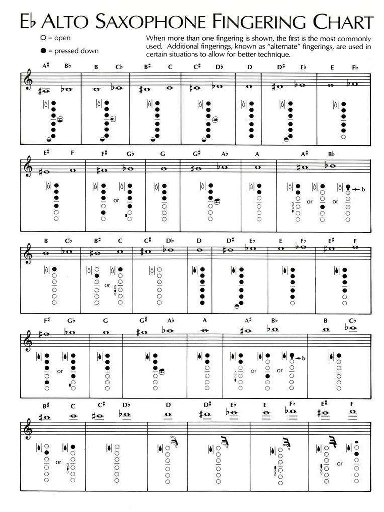 Eb Chart Finger | PDF
