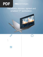 Precision 7680 Spec Sheet | PDF | Usb | Computer Hardware