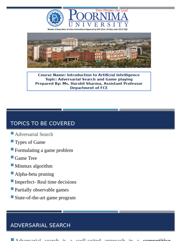 Adversarial Search and Game Playing | PDF | Applied Mathematics