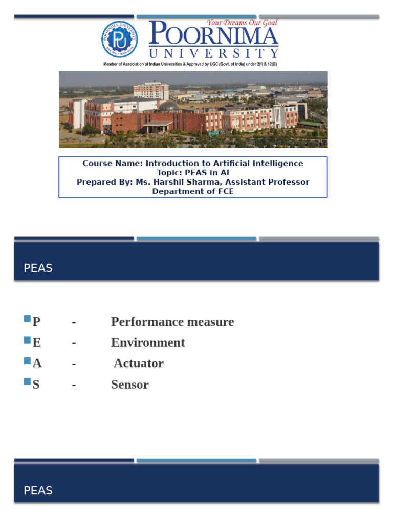 PEAS in AI | PDF