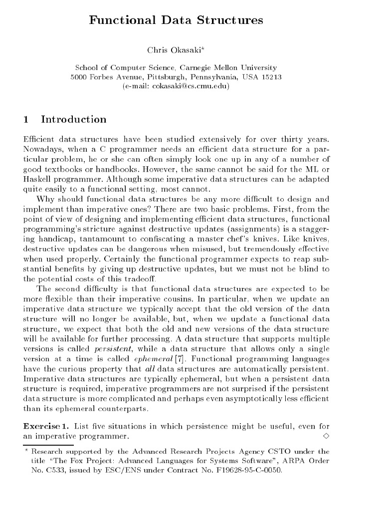 Okasaki FunctionalDataStructures | PDF | Queue (Abstract Data Type) | Computer Programming