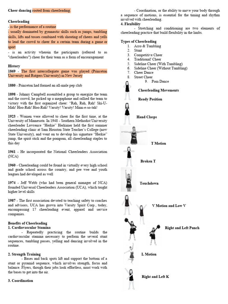 Ilide - Info Cheerdance Handout Attachment PR | PDF | Cheerleading ...