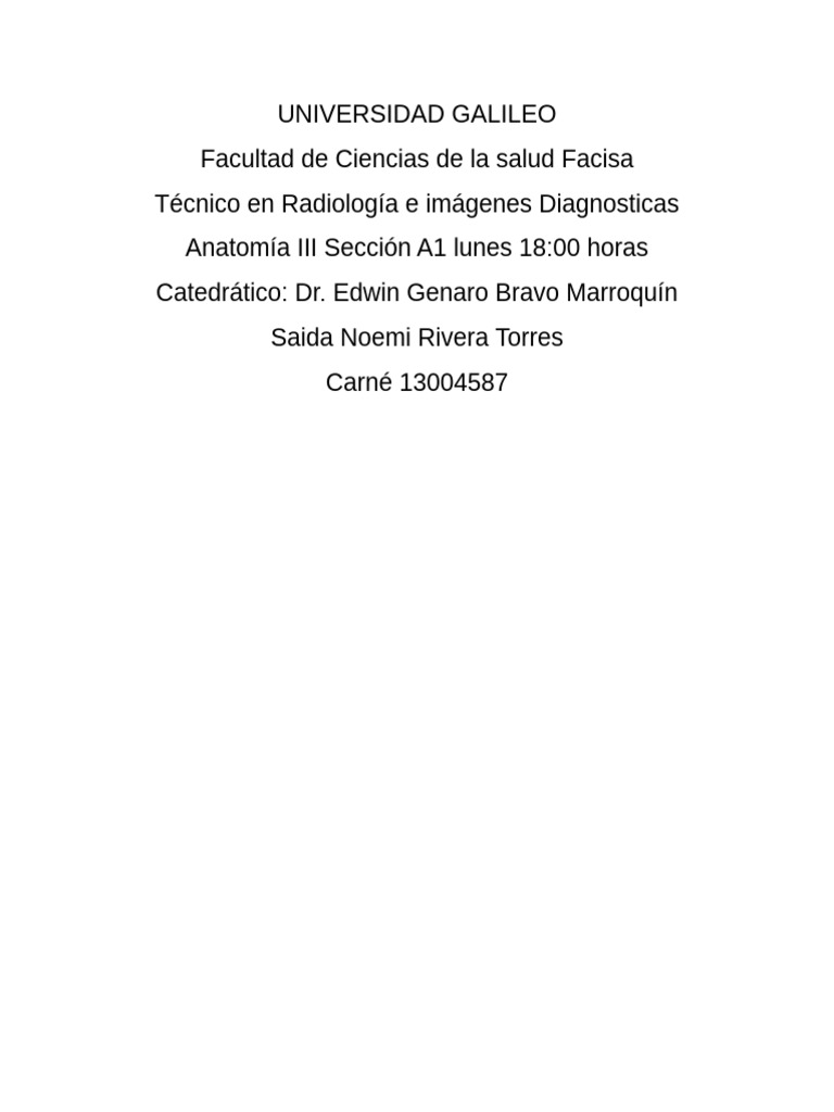 Cuestionario Anatomia III Sayda Noemi Rivera Torres | PDF | Laringe ...