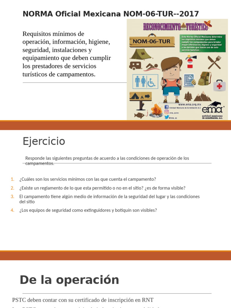 NORMA Oficial Mexicana NOM 06 TUR 2017 | PDF | Residuos