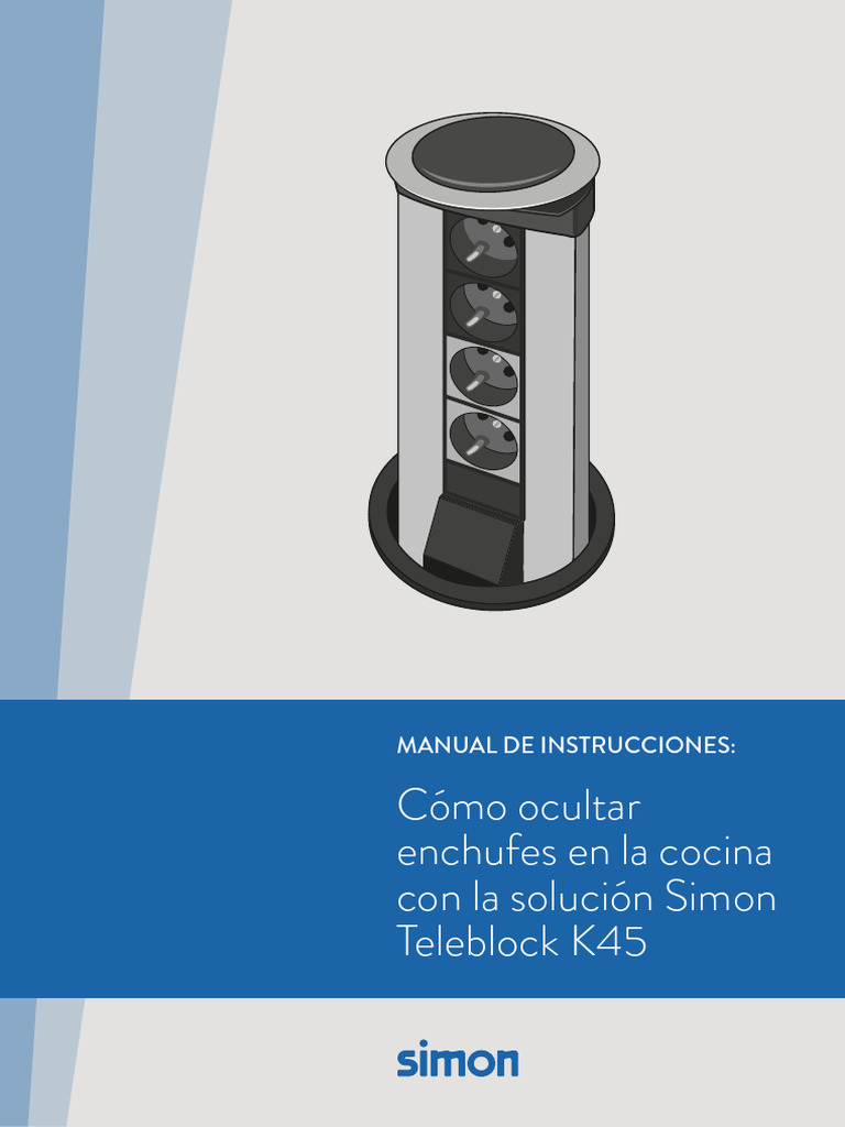 SIMON - Manual Instrucciones Teleblock | PDF | Enchufes y tomas de ...