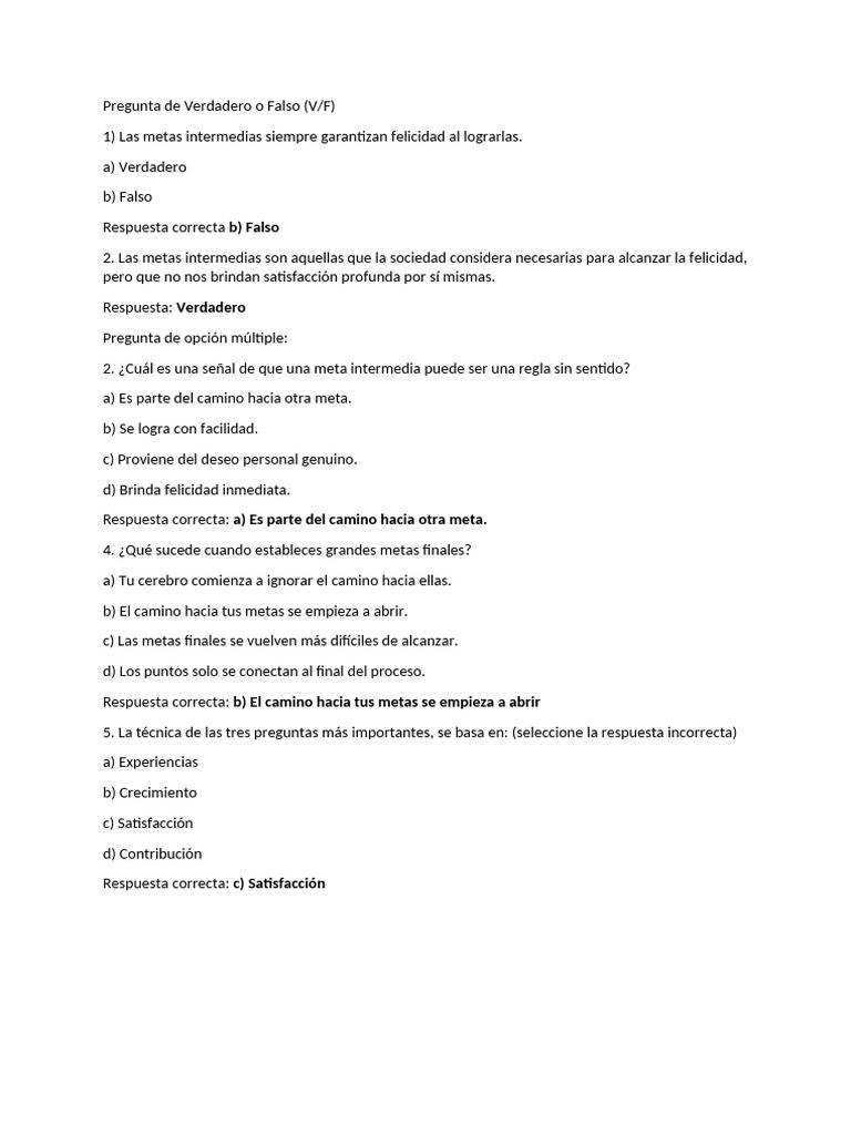 Cuestionario equipo OCRE | PDF