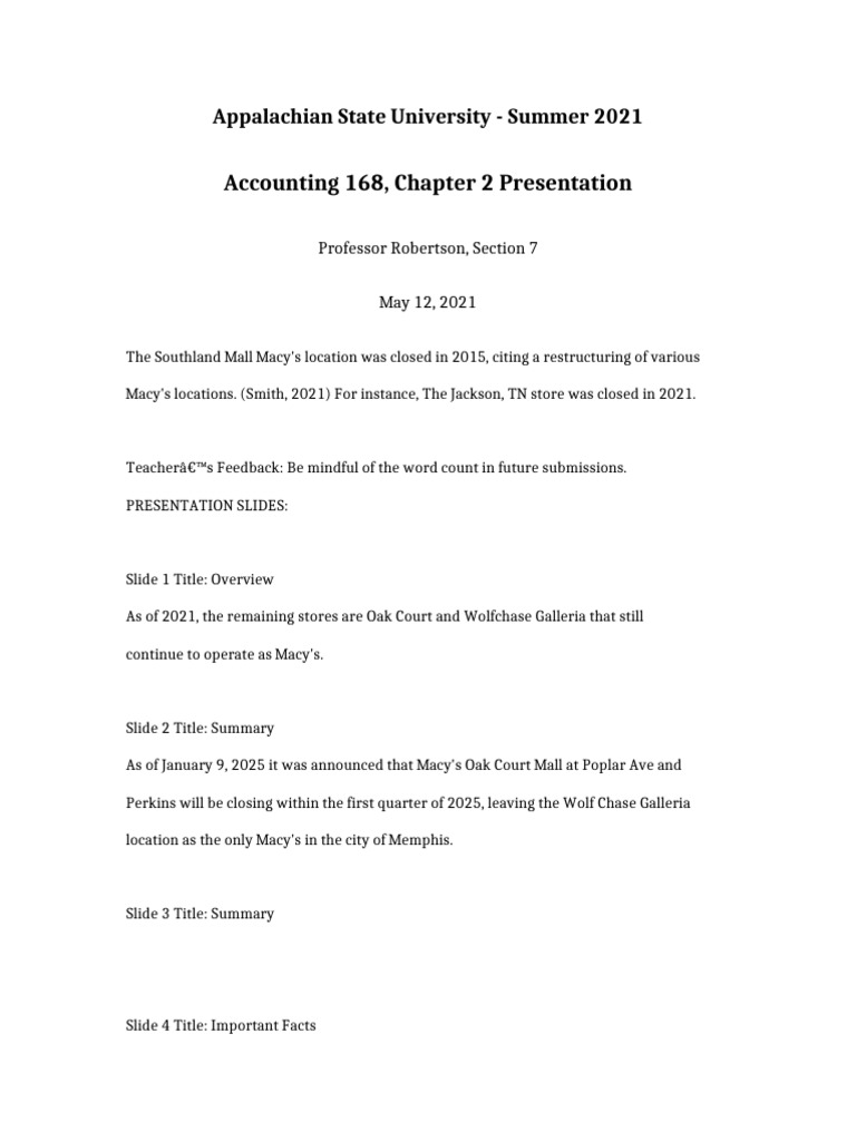 Accounting 168 Chapter 2 Presentation | PDF