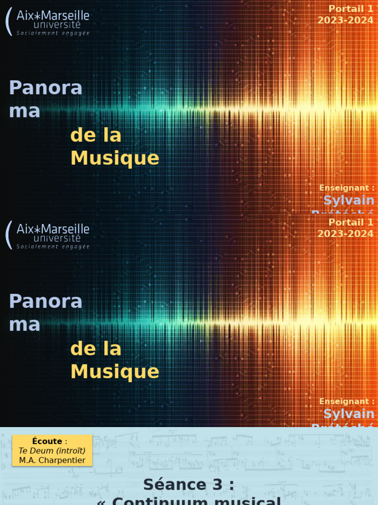 Panorama de La Musique - Cours 3 | PDF | Gamme musicale | Musicologie